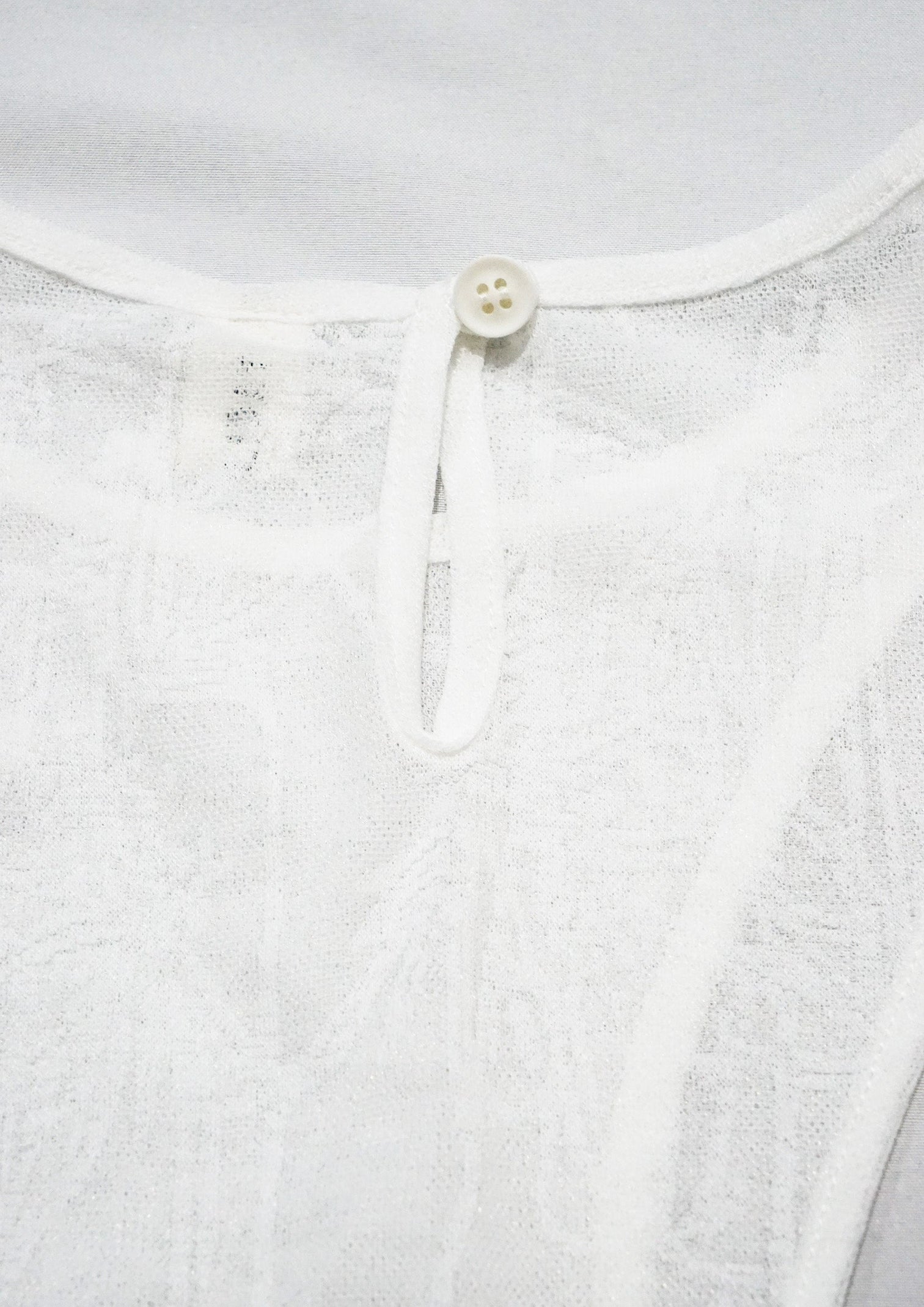 Double layer see-through cut out bodysuit - white – Future Fusion Online